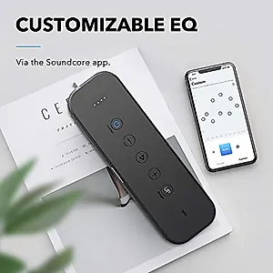 Upgraded, Anker Soundcore Boost Bluetooth Speaker with Well-Balanced Sound, BassUp, 12H Playtime, USB-C, IPX7 Waterproof, Wireless Speaker with Customizable EQ via App, Wireless Stereo Pairing