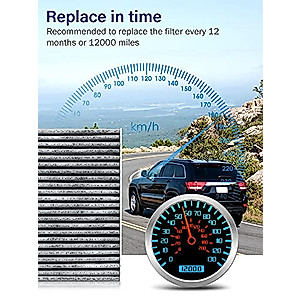 Kootek Cabin Air Filter with Activated Carbon, 2pcs Car Automotive Replacement Passenger Compartment Air Filters for Toyota 4Runner, RAV4, Corolla, Camry, Highlander, Tundra, Subaru, CP285, CF10285