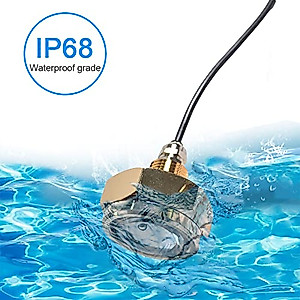 JXOFROAD 1/2" NPT RGBW Boat Drain Plug Lights,LED Underwater Stainless Steel Stern Plug Light,No Drilling Required with IR Remote/APP Control Dynamic Modes(2 Packs)