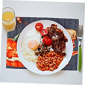 UPKOCH 12 pcs for Home - Nights Cloth Dining Pumpkin Placemat Parties Linen Movie Washable X Décor Place Tablemats Table Room Mat- Gift Supplies Party Scary Tablecloth