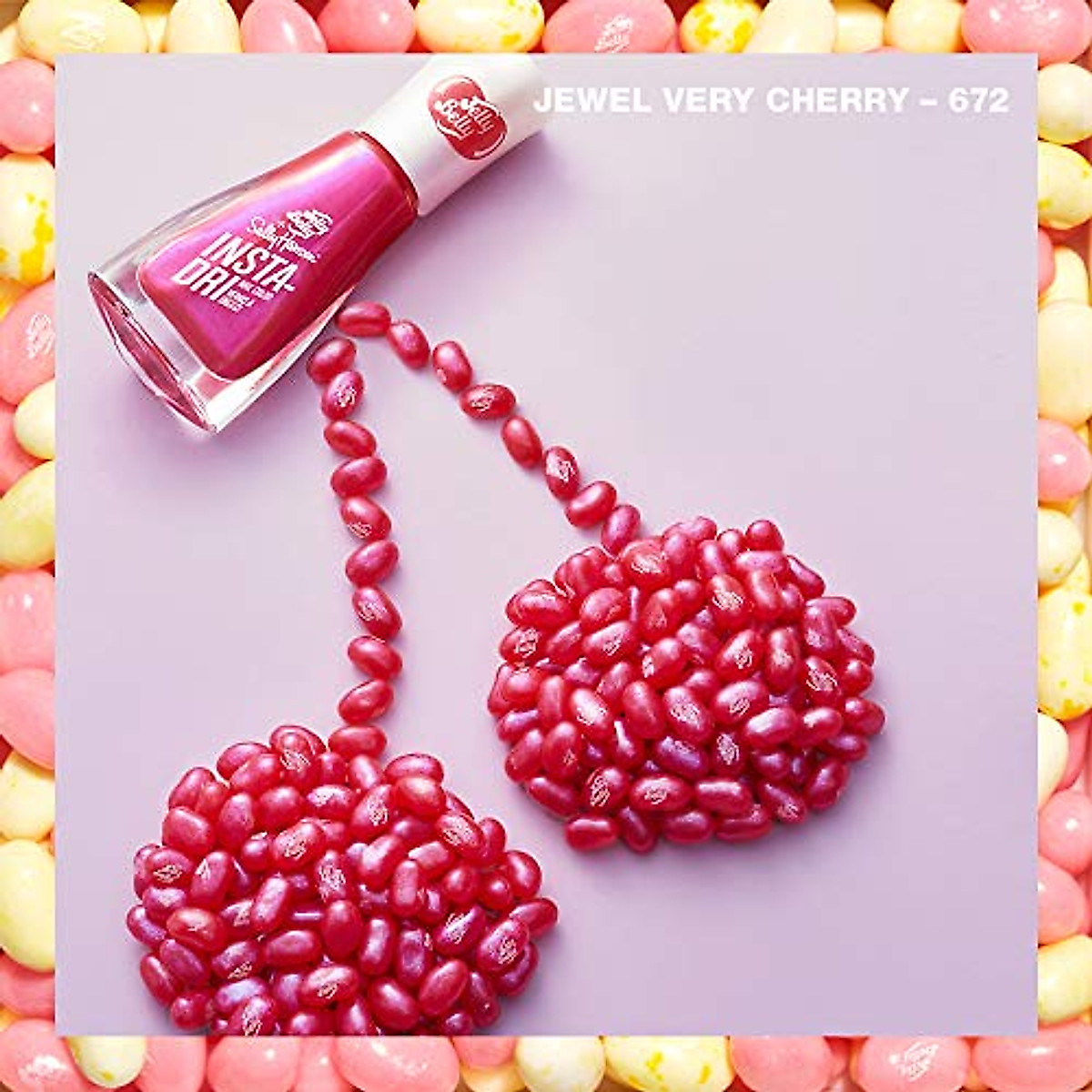Sally Hansen Sally Hansen Insta Dri Nail Color X Jelly Belly, Jewel Very Cherry.31 Fl Ounce, 071, 0.31 Fl Ounce