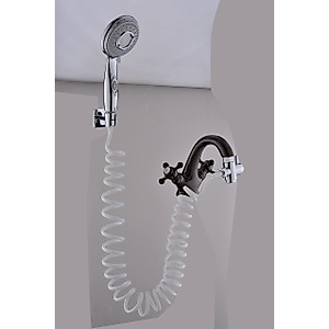 Shower Head Sink Faucet Sprayer for Hair Washing Pet Dog Rinse Baby Shampoo, Hand Held Shower for Bathtub Kitchen Bathroom