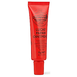 Lucas Papaw Ointment 15G (With Lip Applicator) | Best Paw Paw Cream for Chapped Lips, Minor Burns, Sunburn, Cuts, Insect Bites and Diaper Rash