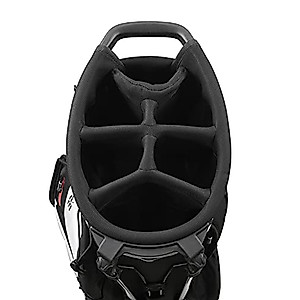 Mizuno BR-D4 6-WAY Stand Bag, White-Black