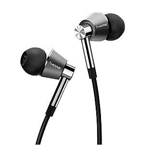 1MORE Triple Driver In-Ear Headphones - Silver - Wired - Adult - In Ear - 18 grams - 90 days limited warranty