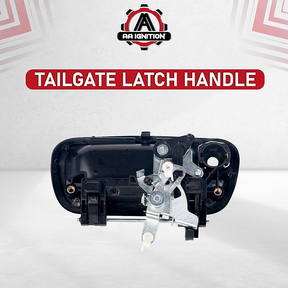 Tailgate Handle Latch with Keyhole - Replaces 690900C010, TO1915110, 690900C-030C0, 80866 - Compatible with Toyota Tundra 2000, 2001, 2002, 2003, 2004, 2005, 2006 - Liftgate Latch Trim with Clips
