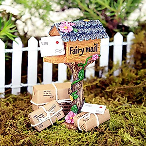 NW Wholesaler 2.5 Inch Miniature Fairy Garden Failymail Mailbox - Supplies, Furniture, Tools, Animals and Accessories for Fairy Gardens