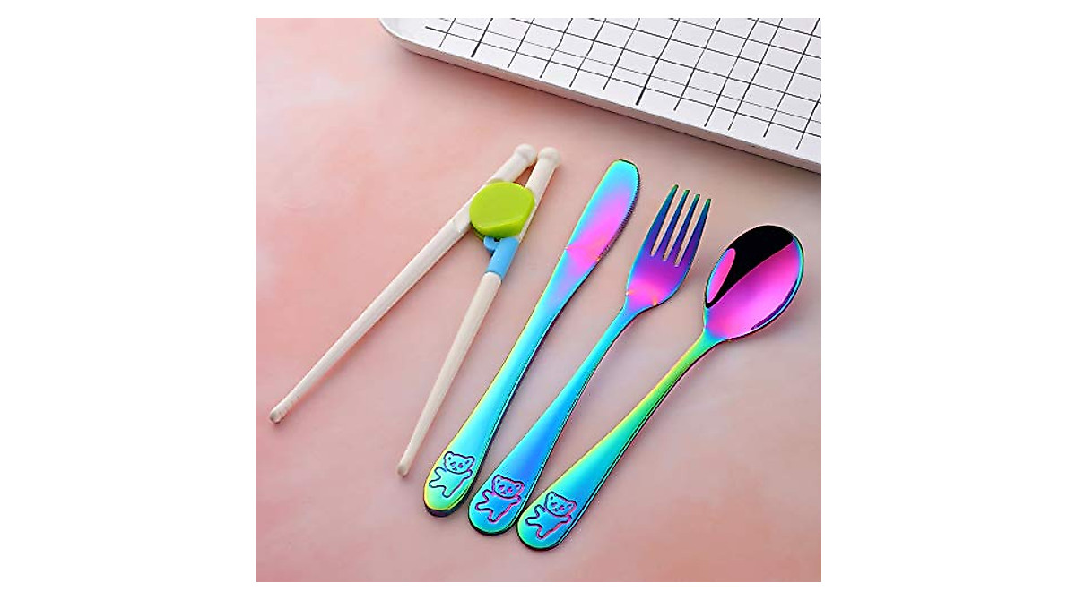 Poylim Kids Silverware Set - Safe & Fun Flatware for Children