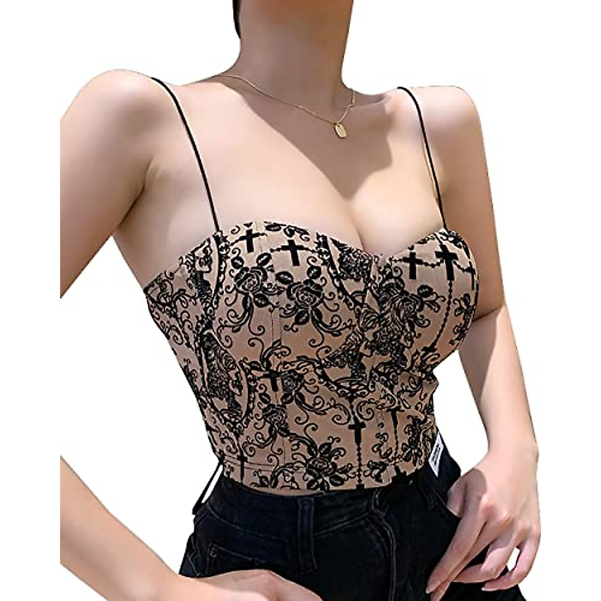 Alternative Clothing Women Goth Goth Lolita Clothes Goth Hippie Clothes Cute Teen Crop Tops Crop top Goth Dark Aesthetic Shirts Goth Clothes alt y2k Goth alt Crop top Aesthetic Goth Kawaii Emo top