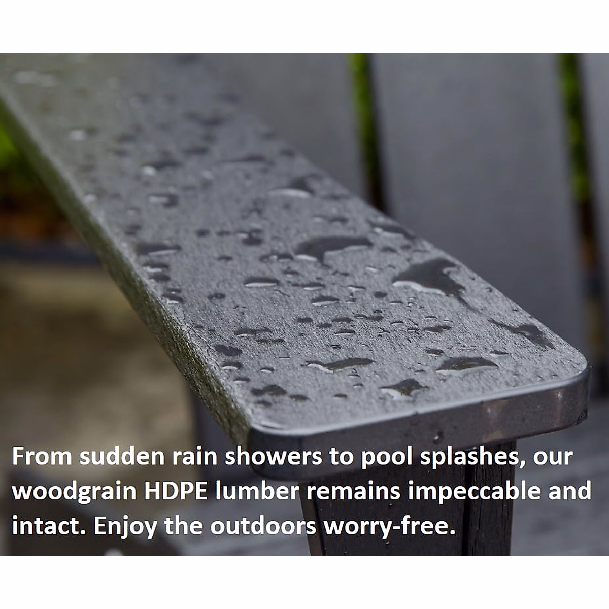 5FT Glider Amish Handmade in USA Poly Lumber wood Lancaster series Signature Roll Back Porch Glider Heavy Duty Everlasting PolyTuf HDPE with No wood fibers and 1000 lbs Limit,Stainless Steel hardware