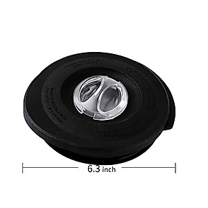 Veterger Replacement parts Glass Jar with lid, Compatible with Hamilton Beach Blenders (5cups)