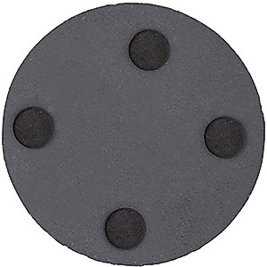 13 Pieces Slate Drink Coasters, GOH DODD 4 Inch Black Stone Coasters Bulk Cup Coaster Set with Anti-Scratch Bottom for Bar Kitchen Home Apartment, Round