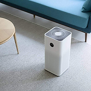 Mi Air Purifier 3H, 3-Layer Integrated 360° cylindrical HEPA filter Removes 99.97% of Pollutants, Delivers 6330 liters of purified air per minute, APP & Voice Control, Whisper Quiet, Only 0.9KW/day