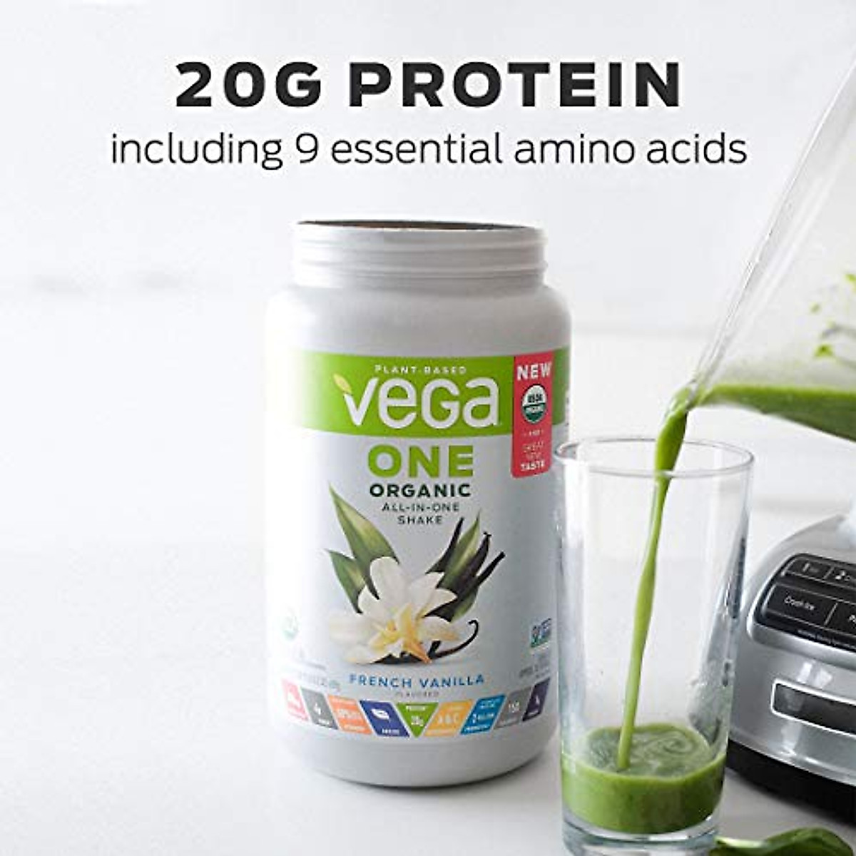 Vega One Organic Plant Protein Powder, Chocolate, 1.5 Ounce