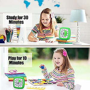 AIMILAR Visual Countdown Timer for Kids - 60 Minute Visual Kitchen Count Down Timer Silent Time Tracker for Toddler ADHD Children and Adults Cooking Meeting Classroom Activity (Green)