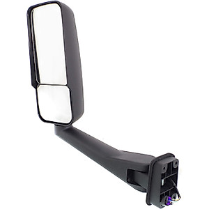 Kool Vue Driver Side Power Heated Mirror for Chevrolet C4500 Kodiak GMC C4500 Topkick 2003-2009 With Signal Light Paintable