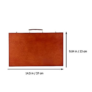 Wakauto Artist Storage Box Wood Artist Tool Brush Storage Box Holder Case Organizer for Pastels Pencils Pens Markers Brushes Jewelry Makeup DIY Crafts