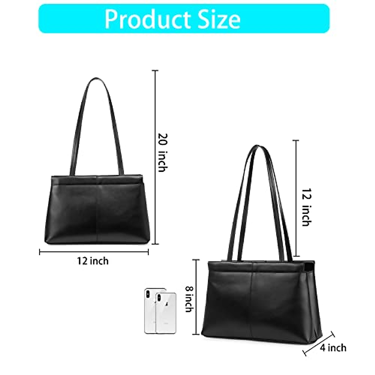E&E&E Shoulder Bag for Women Mini Purse Soft PU Leather Handbag for Work and Shopping Cute Messenger Bag Tote Bag
