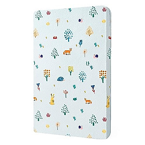 Mini Crib Mattress, 38 x 24 Mini Mattress for Crib with Washable Soft Jacquard Cover Fits for Mini and Portable Cribs, Dual Sided with Firm Support and Comfort Memory Foam, Woodland Animal Pattern