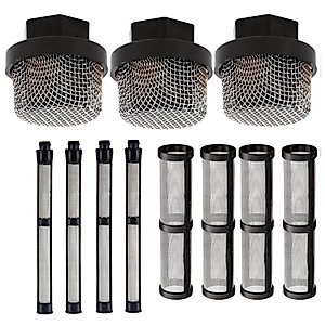 ZLIANGQ 246385 246384 287032 Airless Spray Filter Set Compatible for Graco 390 395 490 495 495 595 3400 Sprayer Straw Filter Spray Pump Inner core Filter Gun Filter