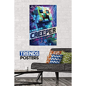 Trends International Minecraft - Struck Wall Poster, 22.375" x 34", Unframed Version
