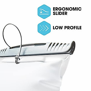HydraPak Shape-Shift (for 2L or 3L Hydration Packs) Low-Profile Water Bladder/Reservoir for Hydration Backpacks - High Flow Bite Valve, Leak Proof, Fully Reversible, and Dishwasher Safe