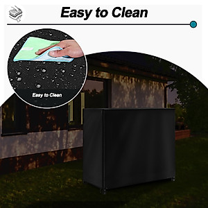 DUDSOEHO 4FT Firewood Rack Cover Waterproof, Fire Wood Storage Holder Covers Heavy Duty Oxford Fabric Firewood Log Hoop Cover Outdoor Indoor with Zipper, Black