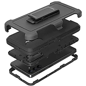 Compatible with Samsung Galaxy A13 5G Case(NOT for A13 4G), with Belt Clip Holster Heavy Duty Rugged Shockproof Full Body Protection Kickstand Phone case for Samsung Galaxy A13 5G (Black)