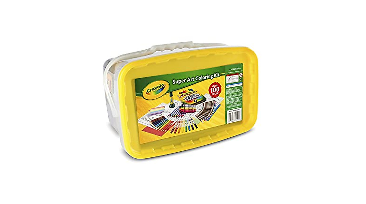 Crayola Super Art Coloring Kit - 100+ Colors for Kids' Creative Fun
