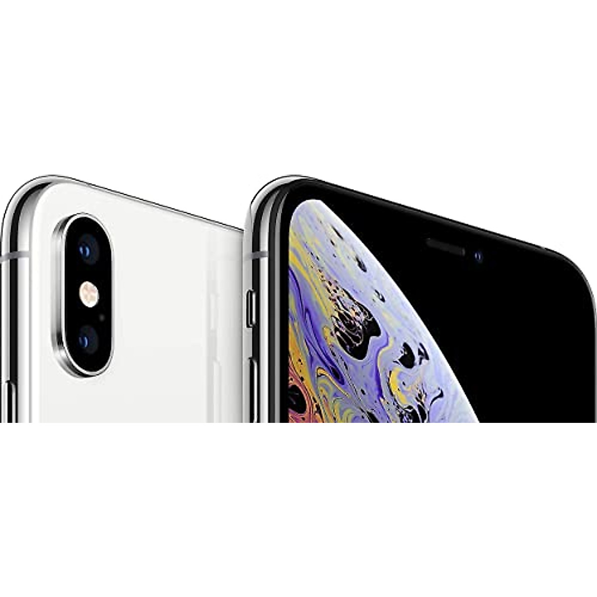 Apple iPhone XS Max, 64GB, Silver - For AT&T (Renewed)