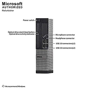 Dell Optiplex 9010 Premium Desktop Computer (Intel Quad-Core i7-3470 3.4GHz 16GB RAM, 240GB SSD, DVD, VGA, DisplayPort, WiFi, HDMI Windows 10 Pro) (Renewed) (9010 Intel i7 16GB HDMI)