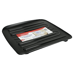Rubbermaid Dish Drainer Tray, Plastic, Black, 1938748