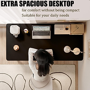 XUEGW Computer Desk Modern Simple Style Desk for Home Office, 39.3 inch Small Writing Table Study Corner Work Desk for Bedroom
