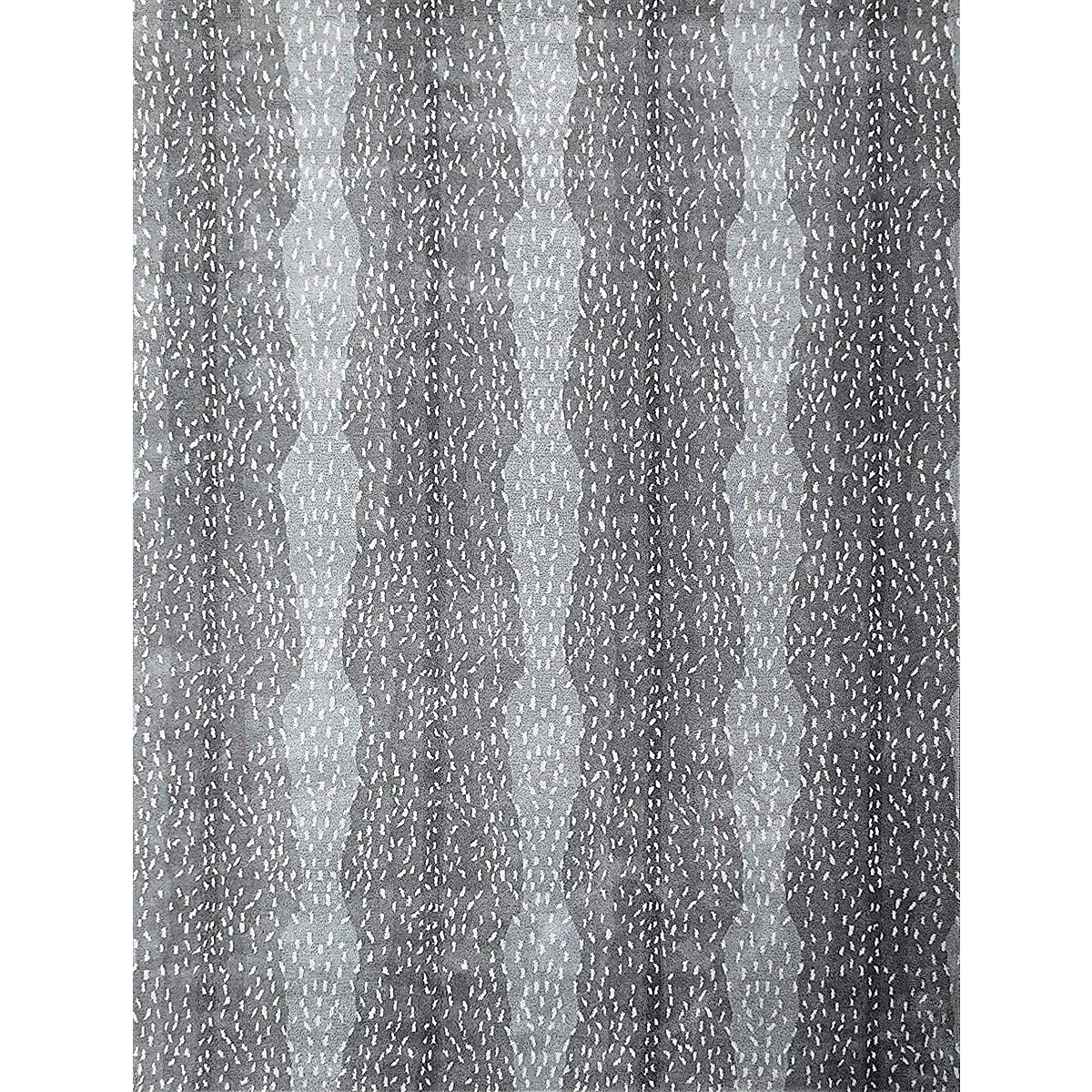 Antelope Rug Grey tuft Rug Wool Rug 8x10 Handmade in India Area Rug for Living Room