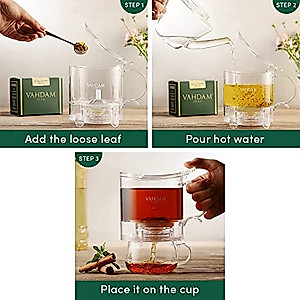 VAHDAM, Imperial Tea Maker - 16oz, Bottom Dispensing Tea Pot | Drain-Tap Technology, All-In-One Tea Kit | Best Tea Pot With Infusers For Loose Tea | Tea Steeper | Gift For Tea Lovers