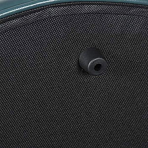 HomePop Round Leatherette Storage Ottoman with Lid, Teal