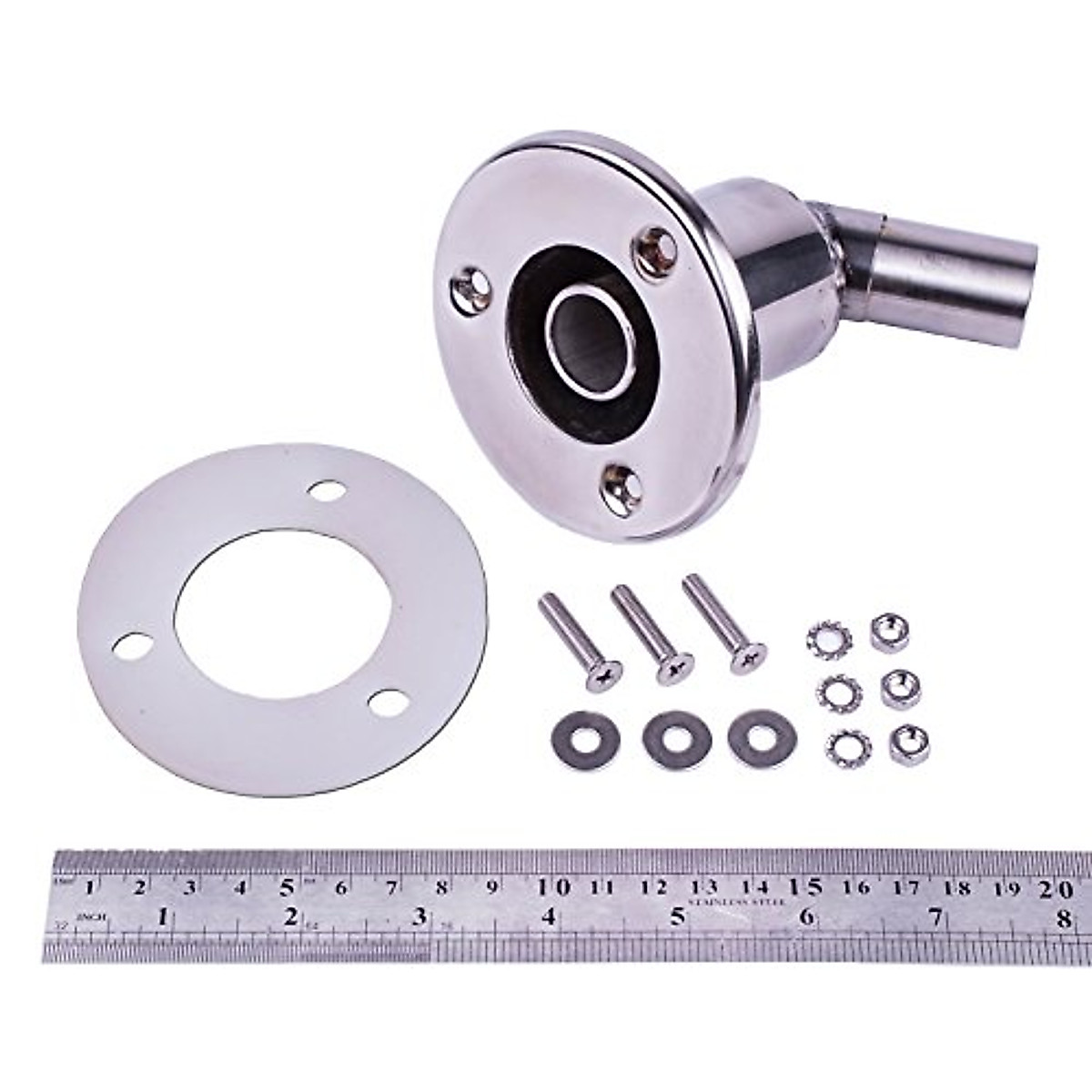 316L Stainless Steel Thru Hull Outlet/Exhaust Skin Fitting 1" inch 25 mm for Generator Heater