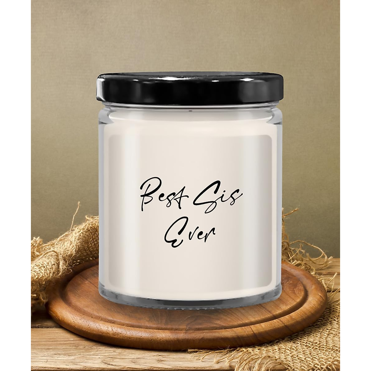 Best Sis Ever Candle Vanilla Scented Soy Wax 9oz Candle