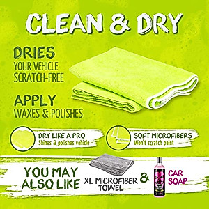 Pilot Automotive Voodoo Ride Microfiber Towels 2 Pack, Yellow