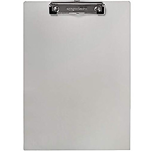 Amazon Basics Aluminum Office Clipboard, Letter Size, Pack of 2