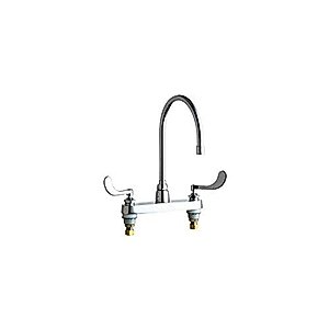 Chicago 1100-GN8AE3-317AB 1100-GN8AE35-317AB Hot and Cold Water Sink Faucet, Chrome