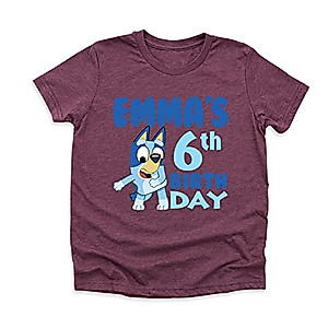 Bluey Birthday Party Shirt, Bluey 6th Birthday T-Shirt, Bluey Birthday Girl Party, Bluey Personalized Custom Birthday T-Shirt, Bluey Party Shirt