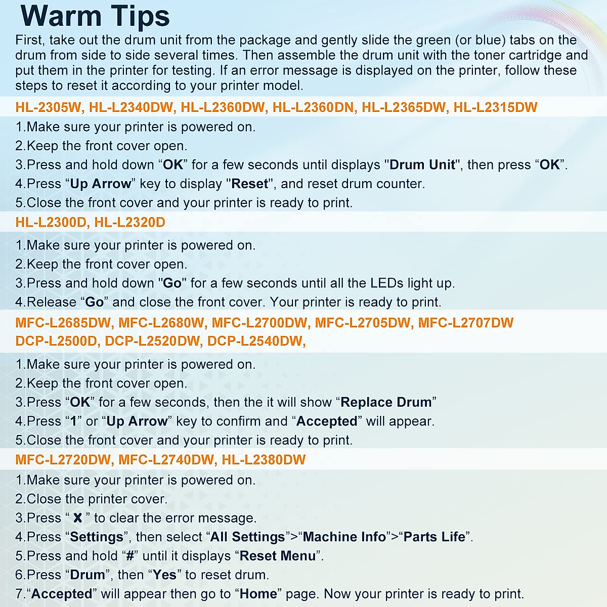TESEN DR630 DR660 Compatible Drum Unit Replacement for DR630 DR660 Drum for use with MFC-L2700DW HL-L2300D HL-L2320D HL-L2340DW HL-L2360DN HL-L2380DW DCP-L2540DW HIGH Yield 1-Pack