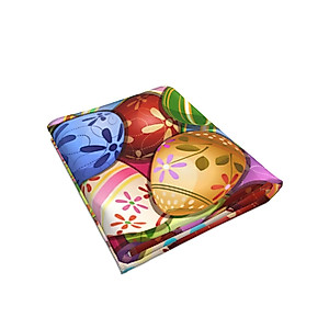 Heantstoy Colorful Eggs Easter Spring Holiday Hand Towel Soft Bath Towel Kitchen Tea Dish Towels Bathroom Decorations Housewarming Gifts 27.5in X 15.7in