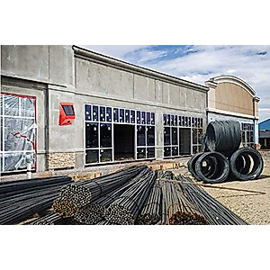 Solar Strobe Light with Remote Controller, Solar Alarm Light with Motion Detector Solar Alarm Light 129db Sound Security Siren IP65 Waterproof, Protected Your Home, Farm, Barn, Barn,Villa,Yard (Red)