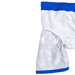 STAR WARS The Child Little Boys Pullover Rash Guard and Swim Trunks Outfit Set Black 6