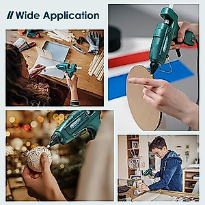 Hot Glue Gun Kit Glue Gun - MAXDONE Craft Glue Gun Full Size(Not Mini) Glue Guns Heavy Duty Hot Glue Gun with 12pcs Glue Sticks(0.43'' x 8") 100w for DIY Art