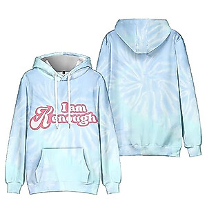 wkind olades I am Kenough Hooded Hoodie Unisex Harajuku I am enough Letter Printed Streetwear Hoodie Movie Sweatshirt Multicolor