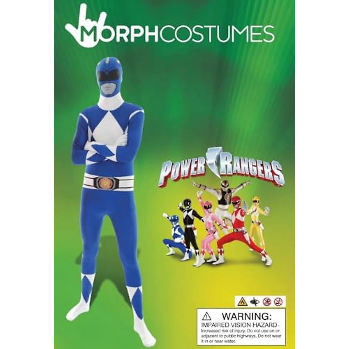 Morphsuits Men's Power Rangers, Blue, XX-Large