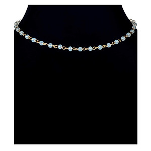 Ofeiyaa 12pcs Chain Gold Bead Necklace Coin Moon Star Pearl Pendant Chain Choker Multilayer Necklace Leather Cord Set for Women Men Gold Adjustable